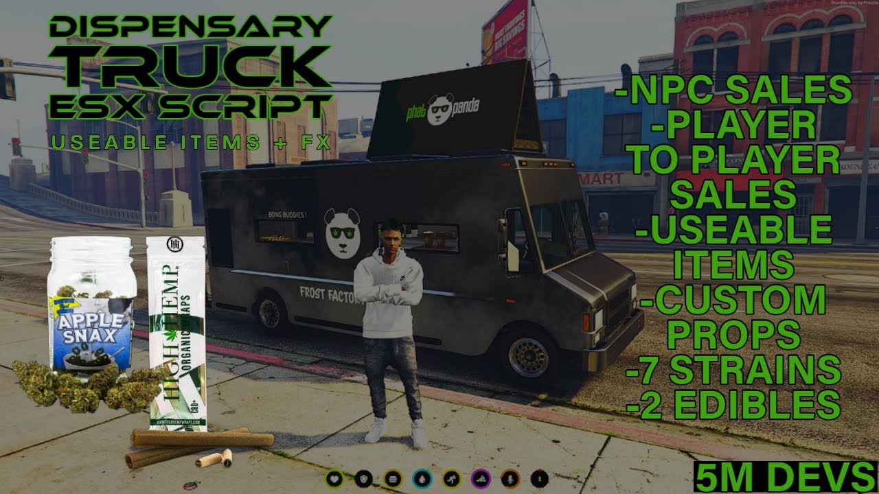 *NEW* ESX Dispensary Truck Script - Useable Items With effects & Custom ...