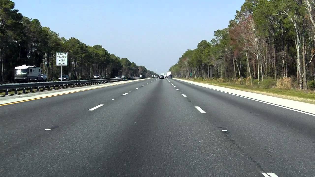 Interstate 95 - Florida (Exits 311 to 318) northbound - YouTube
