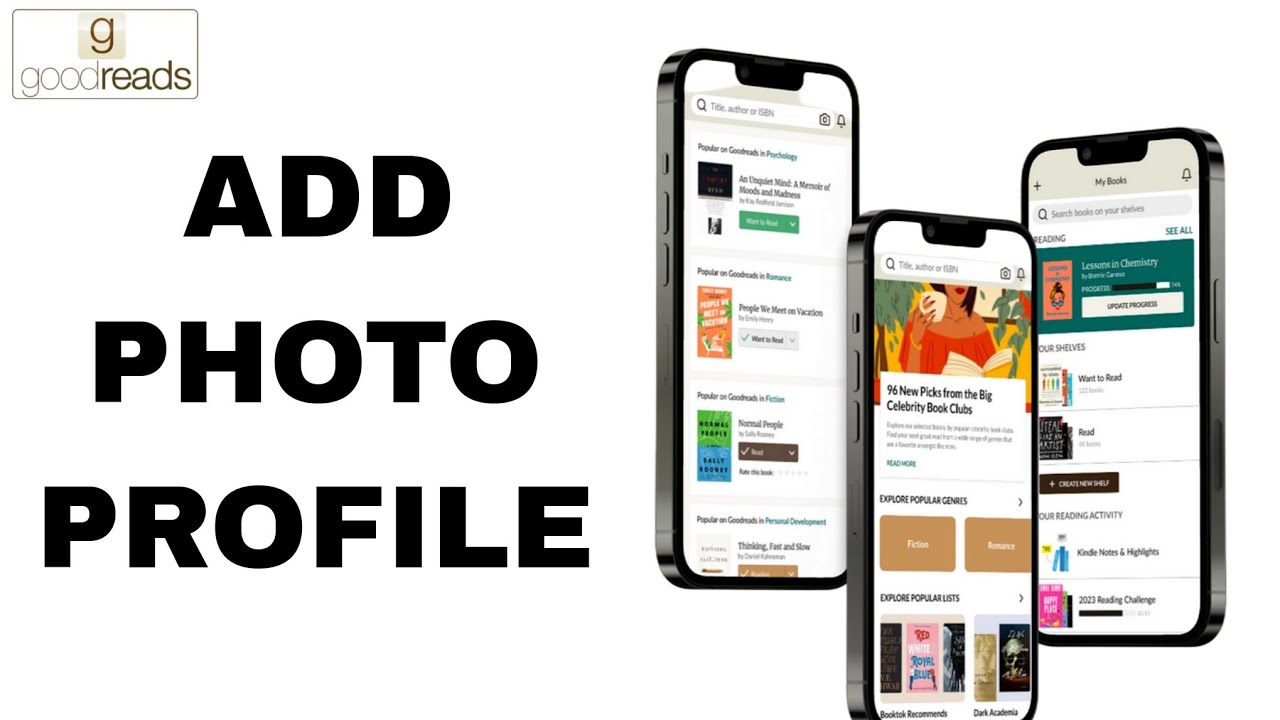 How To Add Photo Profile On Goodreads App - YouTube