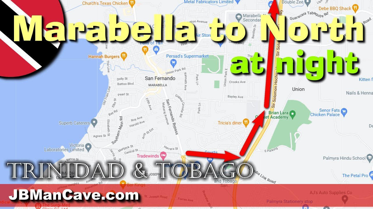 TRINI Drive Marabella to North Trinidad at Night on Highway Trinidad ...