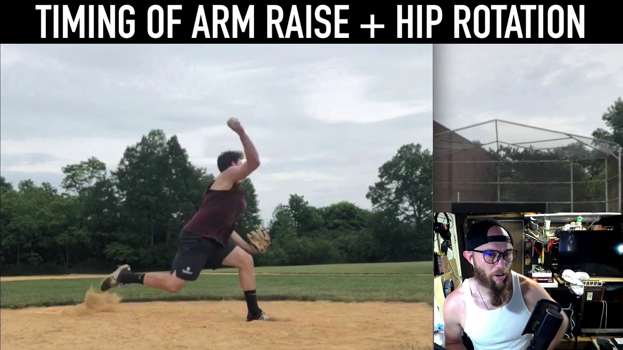 Timing of Arm Raise + Hip Rotation - Pitching Mechanics Breakdown ...