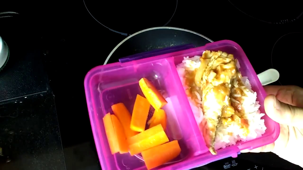 Filipino Lunch Box ideas | Fried fish Mackerel Fish with Rice - YouTube