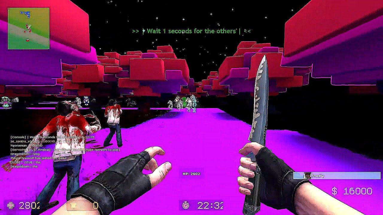 CS:S Zombie Escape Mod - ze_Deltarune_ch1_b1 - YouTube