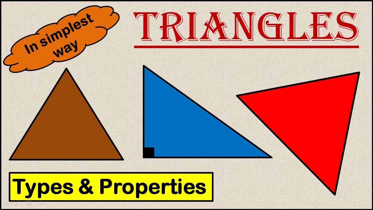 Triangles // Its types and Basic properties // In easiest and simple ...
