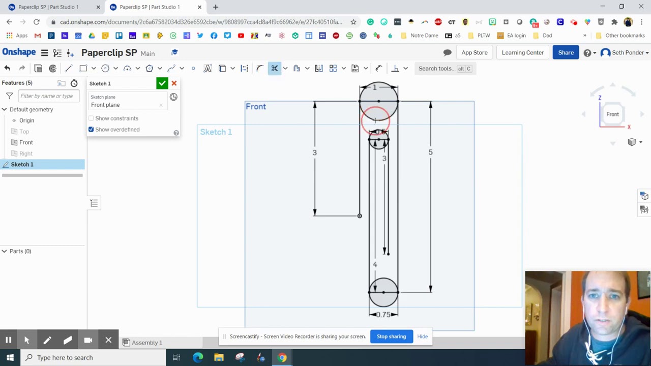 Sweep Tool on OnShape - YouTube
