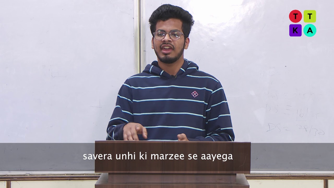 Hindi Poetry on the theme of Society Today by Keshav Mahavidyalaya Student Sameer | Engifest ...