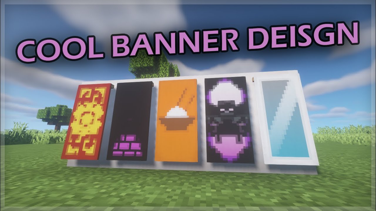 Minecraft: How to Make 5 Cool Banner Designs (Tutorial) #3 - YouTube