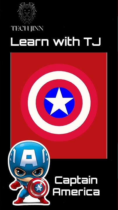 Draw Captain America Using Python #python #captainamerica #marvel - YouTube