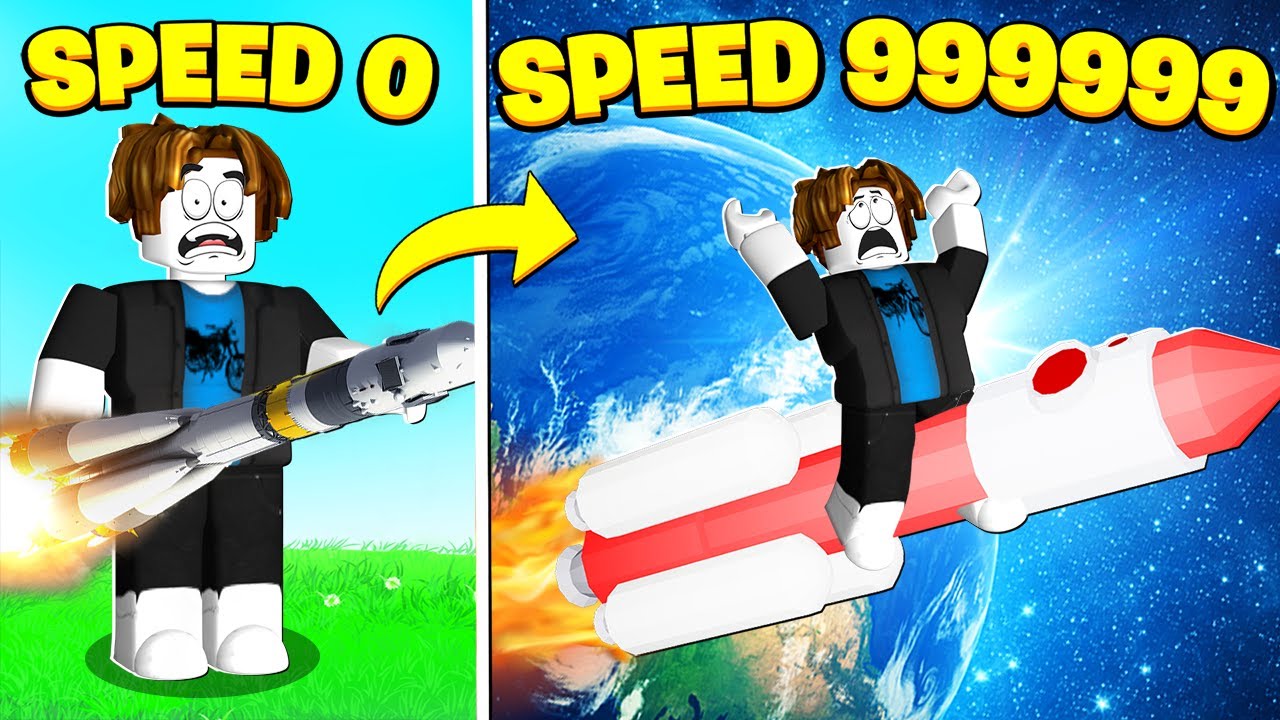 BUILDING A SUPER SPEEDY ROCKET TO SPACE IN ROBLOX - YouTube