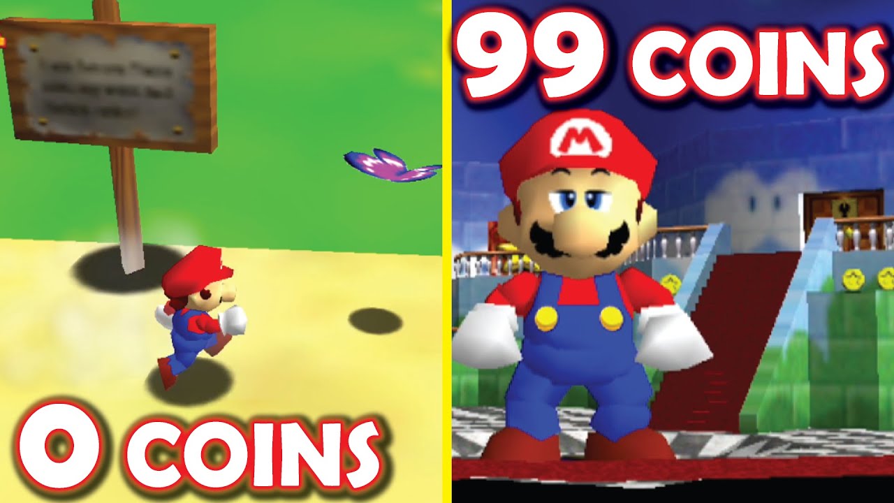 EVERY COIN makes Mario BIGGER!! [Super Mario 64 mod by Kaze] - YouTube