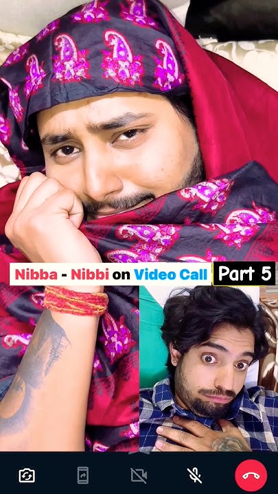 Nibba Nibbi on Video call 😅 part 5 😂#funny #shorts #viral - YouTube