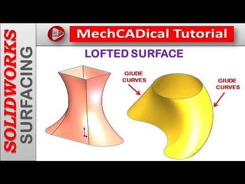 Lofted Surface [Open Loop & Closed Loop with Guide Curves] In ...