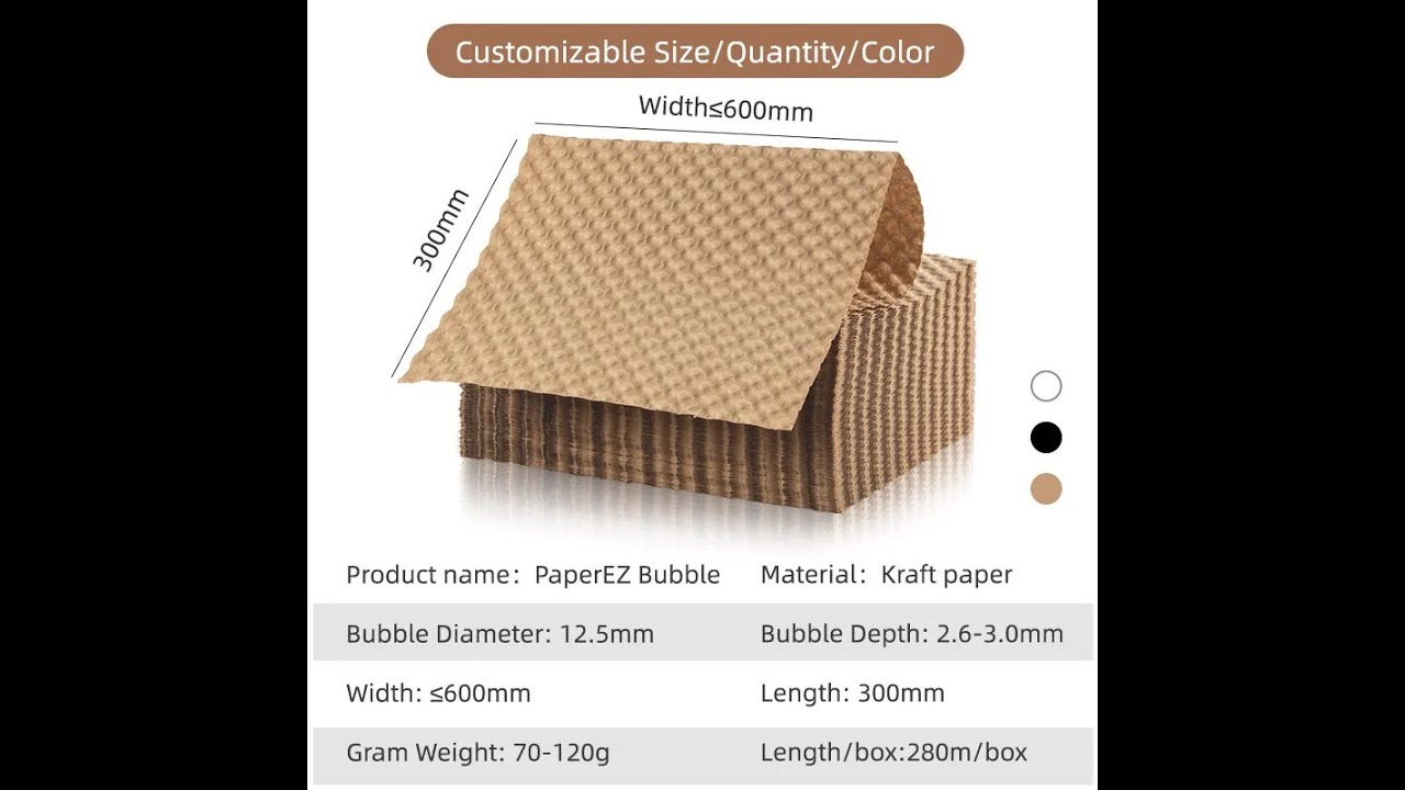 Normal air bubble v:s Paper bubble wrap👍 - YouTube