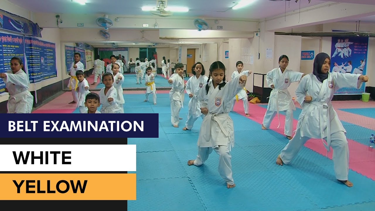 BELT EXAMINATION - WHITE & YELLOW (PART- 1) - YouTube