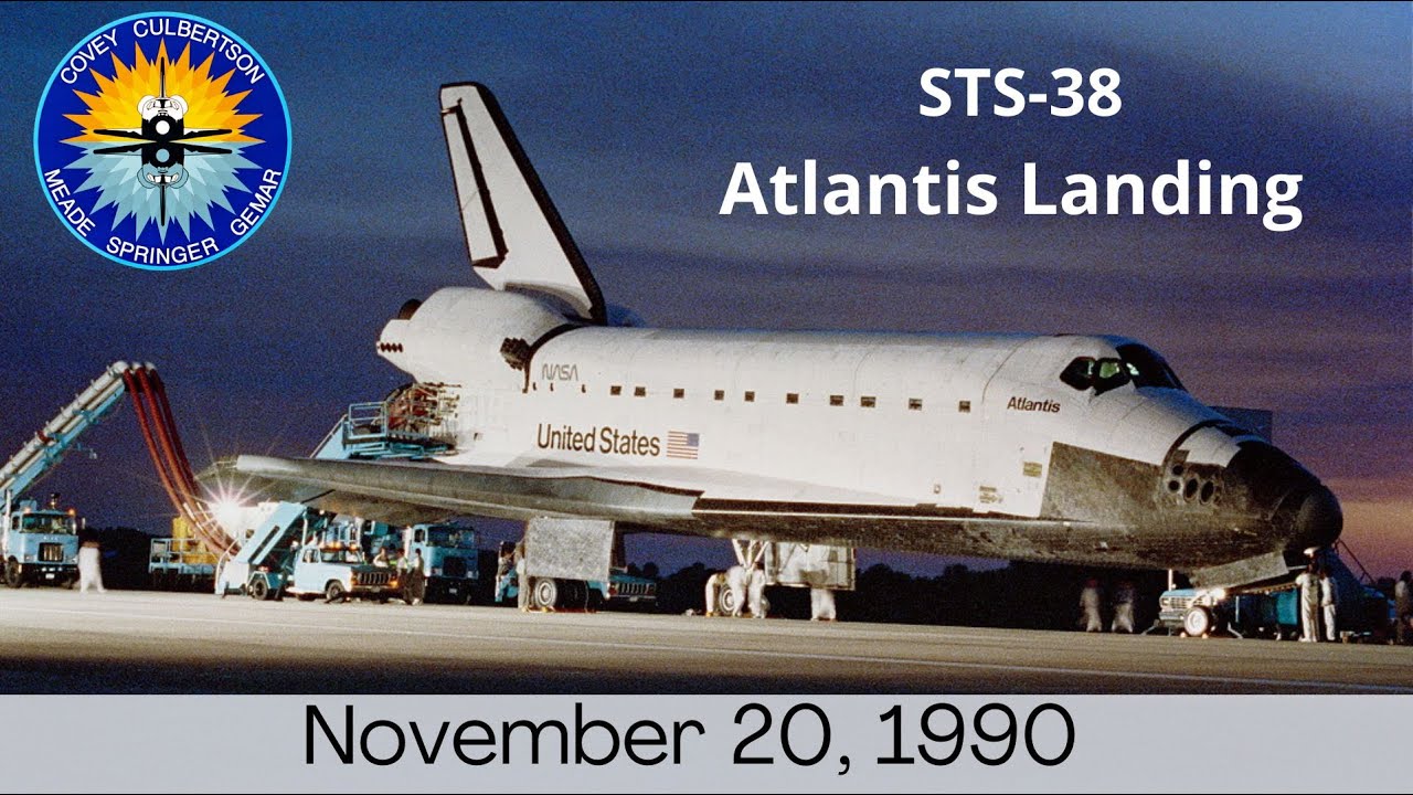 STS-38 Space Shuttle Atlantis Landing - Kennedy Space Center - Video ...