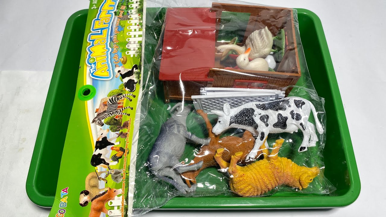 UNBOXING!!!! Animal Toys | Swan | Duck | Hen | Rooster | Goat | Buffalo ...