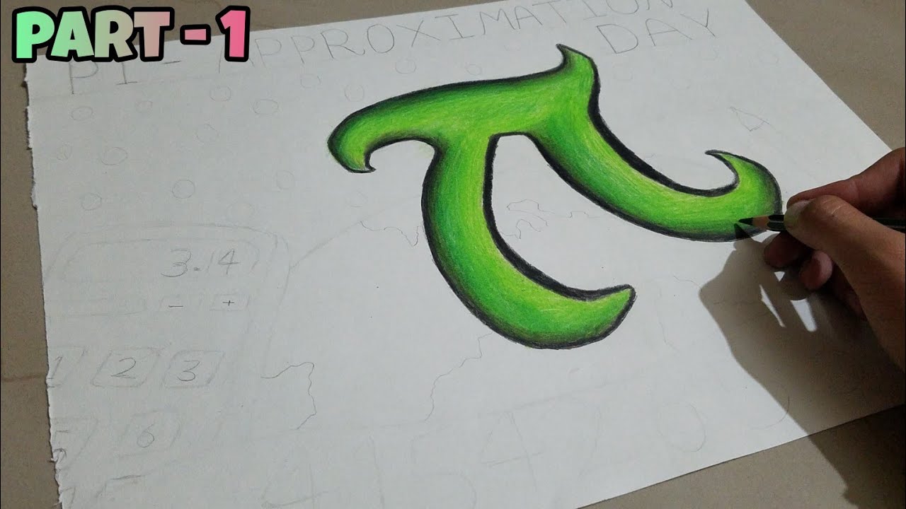 International pi day drawing/International pi day poster/pi day drawing ...