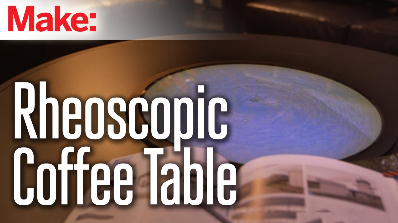 Rheoscopic Disc Coffee Table — Projects | Make: