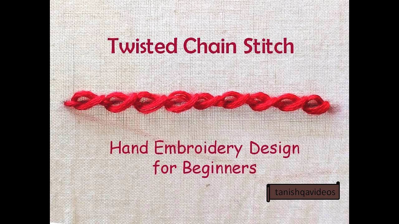 Twisted Chain Stitch Basic Embroidery Hand Work For Beginners How twisted-chain-stitch-basic-embroidery-hand-work-for-beginners-how