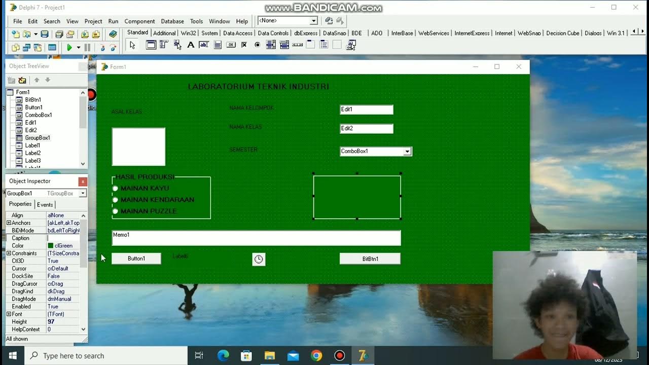 UAS PEMOGRAMAN KOMPUTER DENGAN JUDUL MATERI VISUAL COMPONENT LIBRARY ...