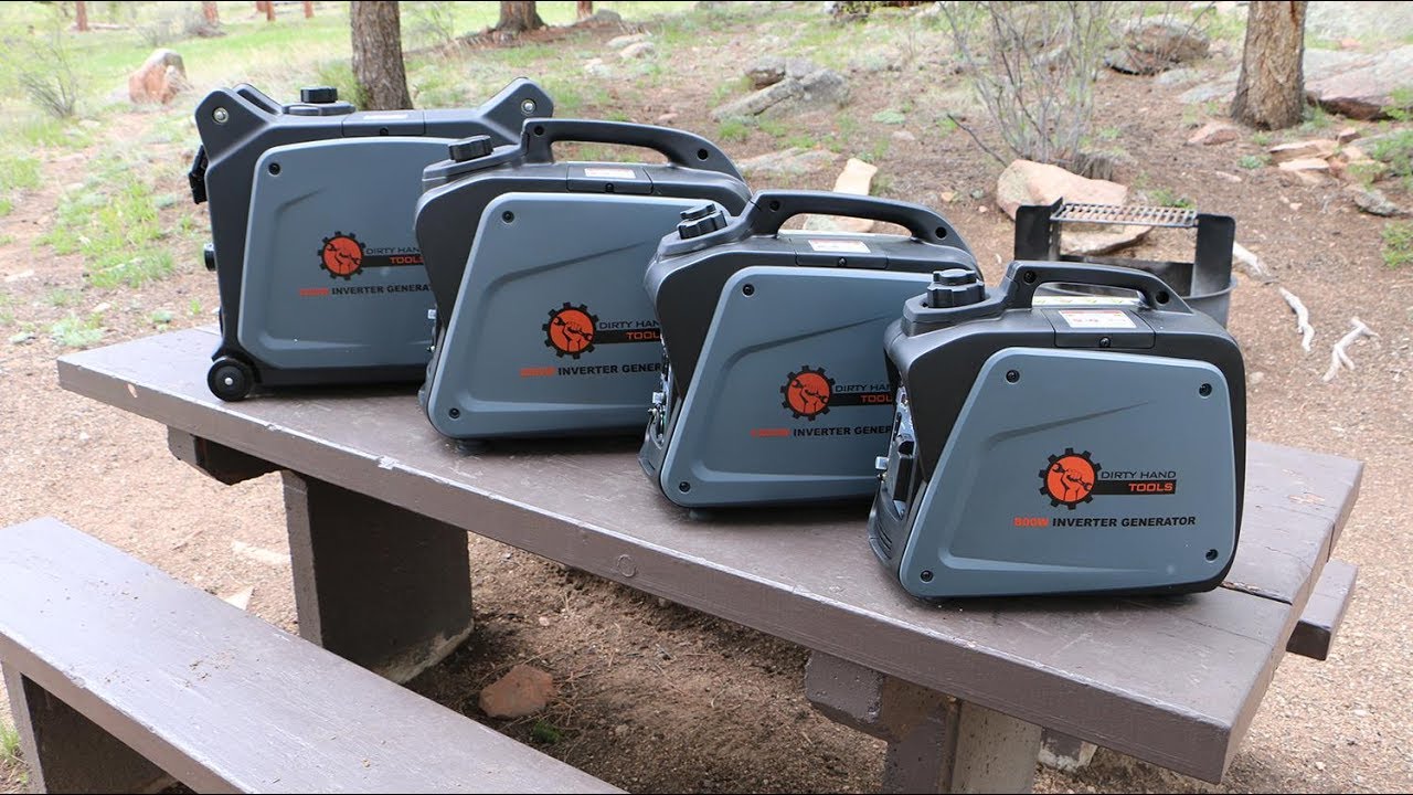 New Dirty Hand Tools 800W Gas Powered Inverter Generator - YouTube