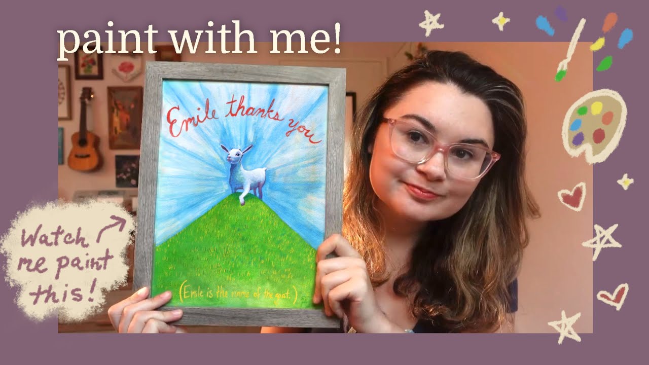 paint with me!! | Watch me paint Emile the Goat from Severance! - YouTube