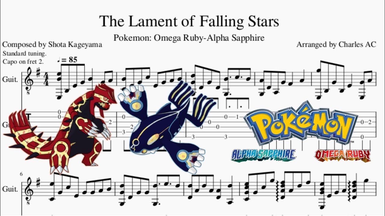 The Lament of Falling Stars-Pokémon(OR-AS)(Tabs) - YouTube