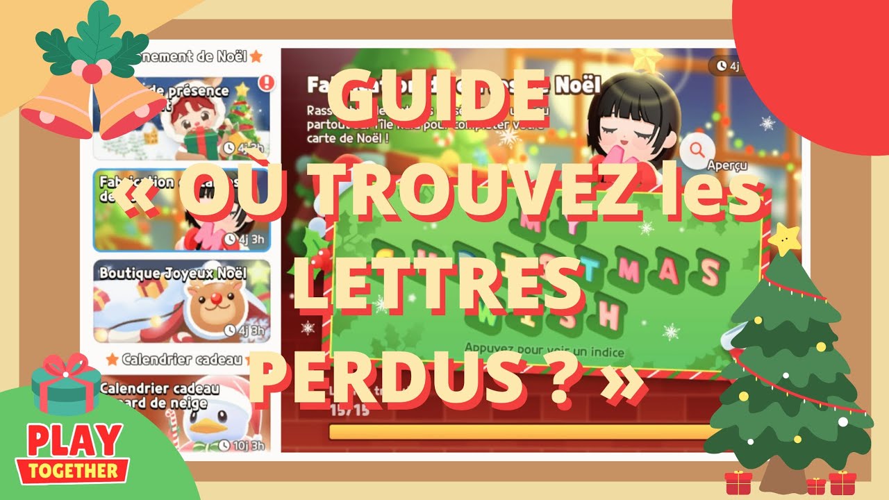 GUIDE • OÙ SE TROUVE LES LETTRES PERDUS ? 🧣 ┊Play Together ⊹˚₊ - YouTube