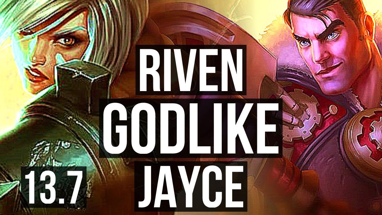 RIVEN vs JAYCE (TOP) | 8 solo kills, Rank 8 Riven, 1.1M mastery, 15/4/9 ...