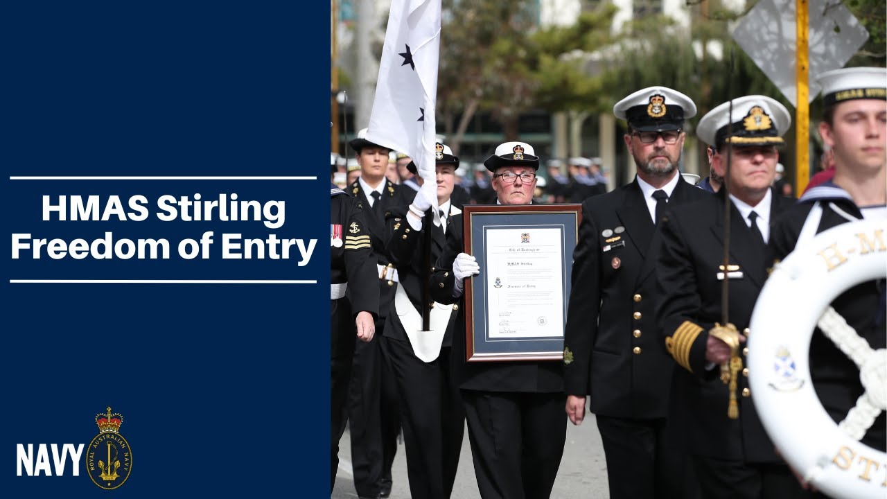HMAS Stirling Freedom of entry - YouTube