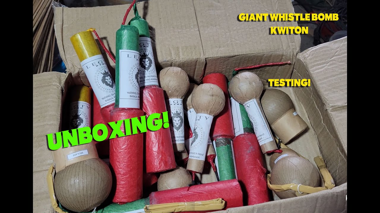 Unboxing and Testing Giant Whistle Bomb and Kwiton for 2025 - YouTube