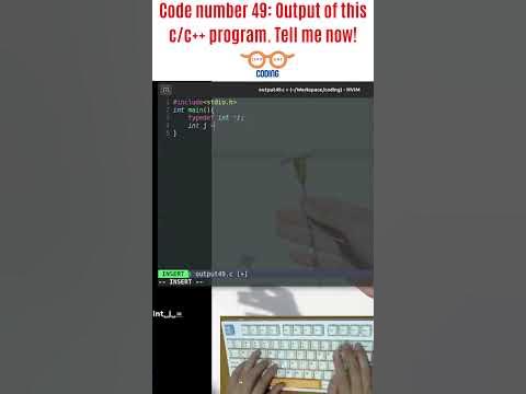 Code number 49: Output of this c/c++ program. Tell me now! #shorts #programming #coding #c - YouTube