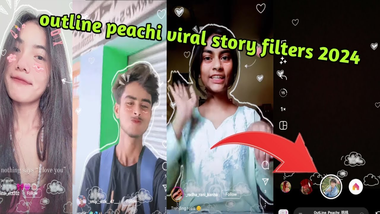 Instagram trending story filters Name |Outline peachi filter 2024 | How ...