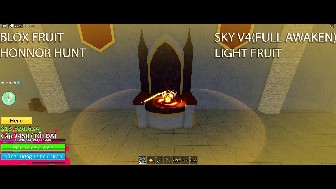 BLOX FRUIT-HONNOR HUNT WITH SKY V4 AND LIGHT - YouTube