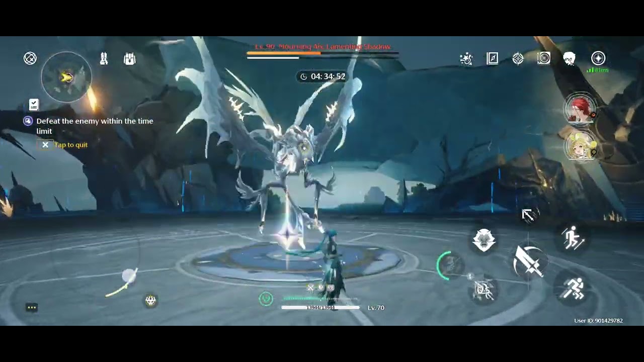 Wuthering Waves - Mourning Aix holo Diff 6 No Dmg with Jiyan RC3/R1 - YouTube