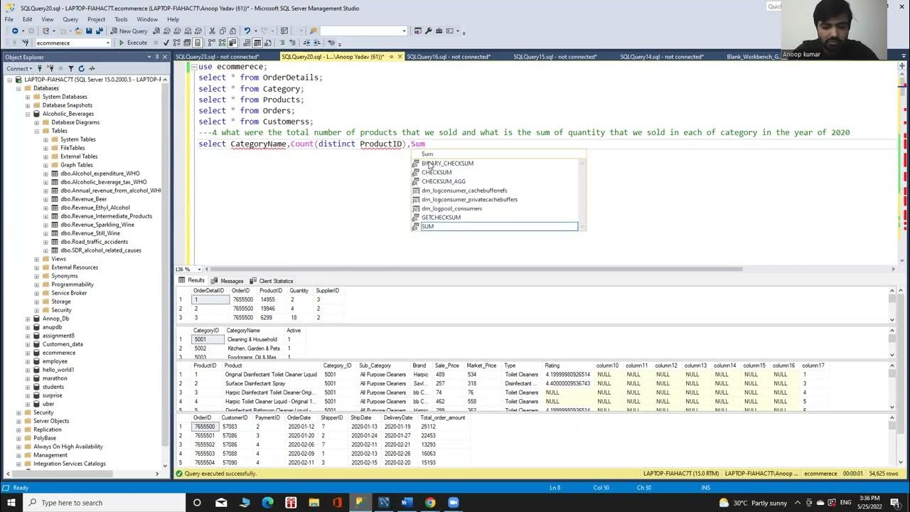 SQL Inner join and SQL Aggregate functions with a business problem ...