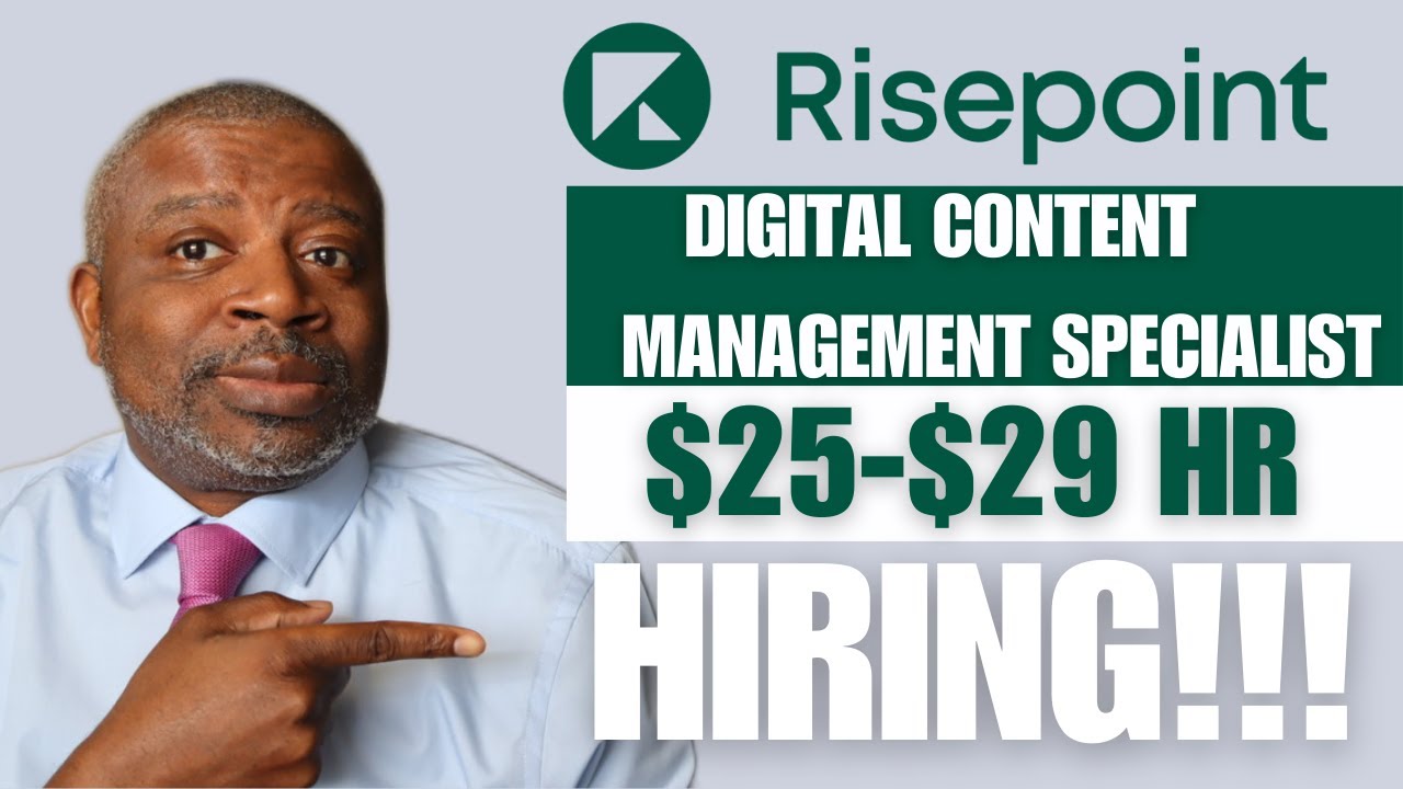 Digital Content Mgmt Specialist | WFH Jobs | Remote Job 2025 | Risepoint - YouTube
