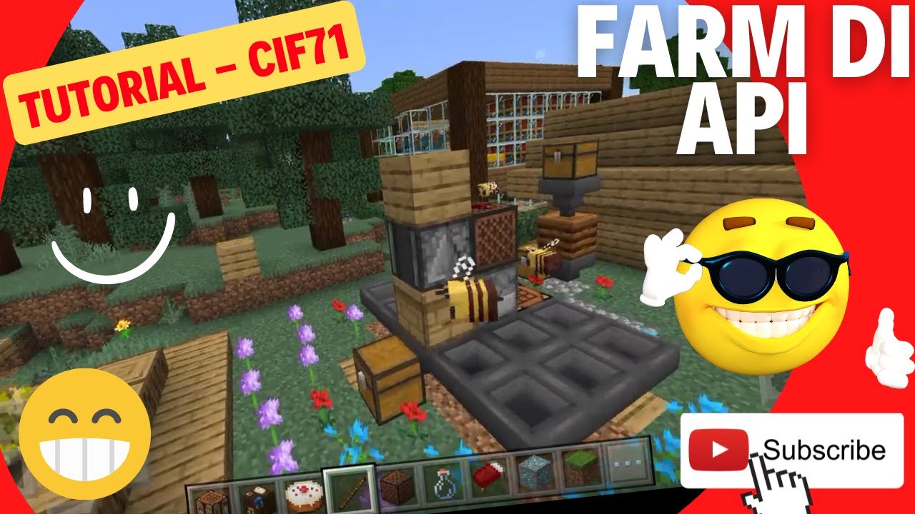 How to do Farm Di Api - very easy - Minecraft ITA 1.19 - CIF71 - YouTube
