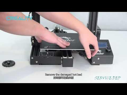 Service tutorial Ender - 3 replace the hot bed - YouTube