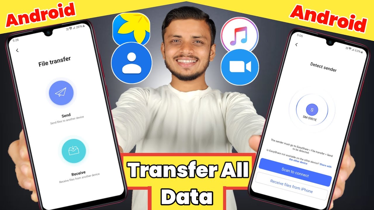 How to transfer data from android to android | old phone to new phone data transfer - YouTube