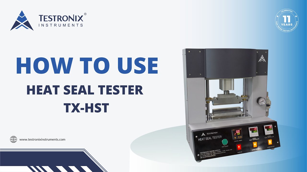 Heat Seal Tester TX-HST | Heat Sealer for flexible films ASTM F 2029 ...