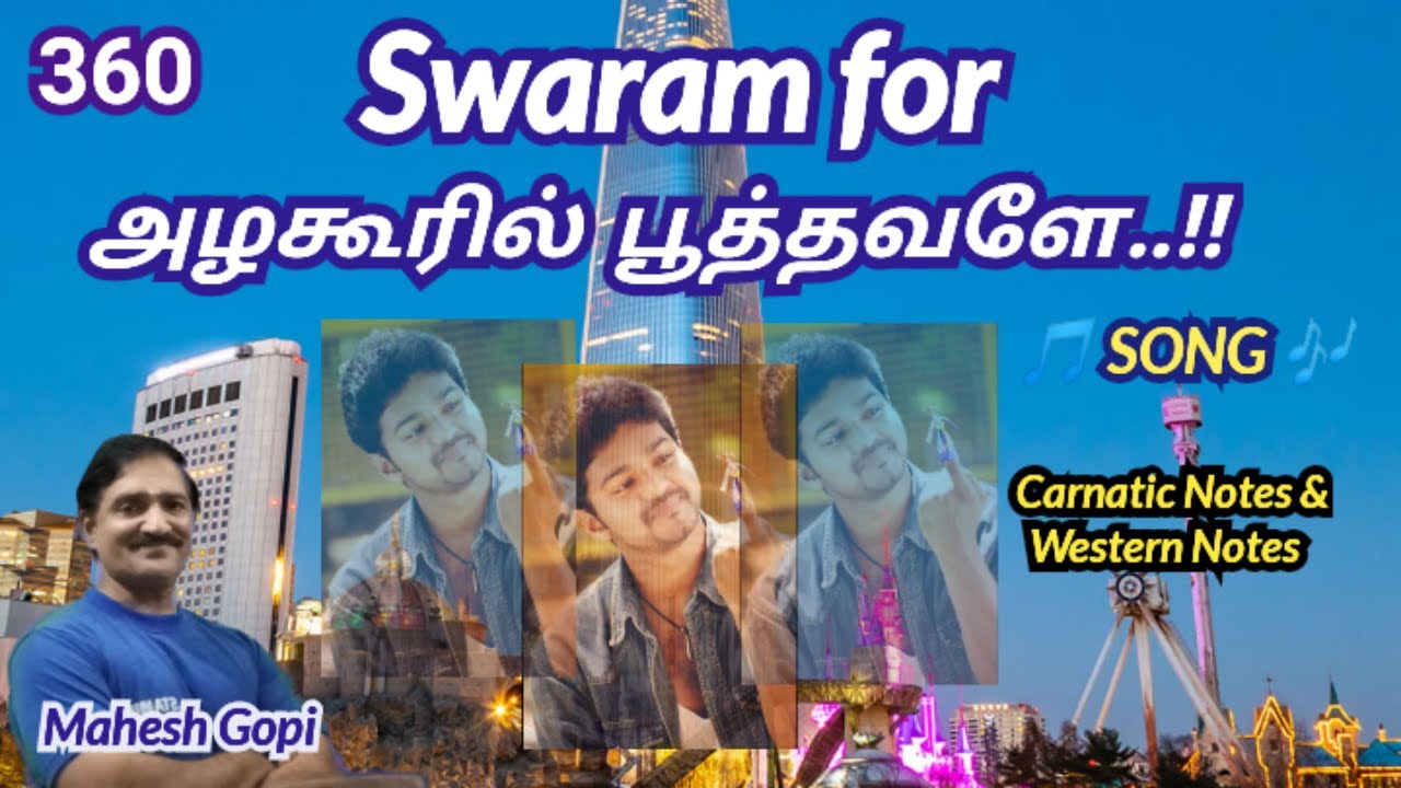 Swaram For Azhagooril Song | VidhyaSagar Music - YouTube