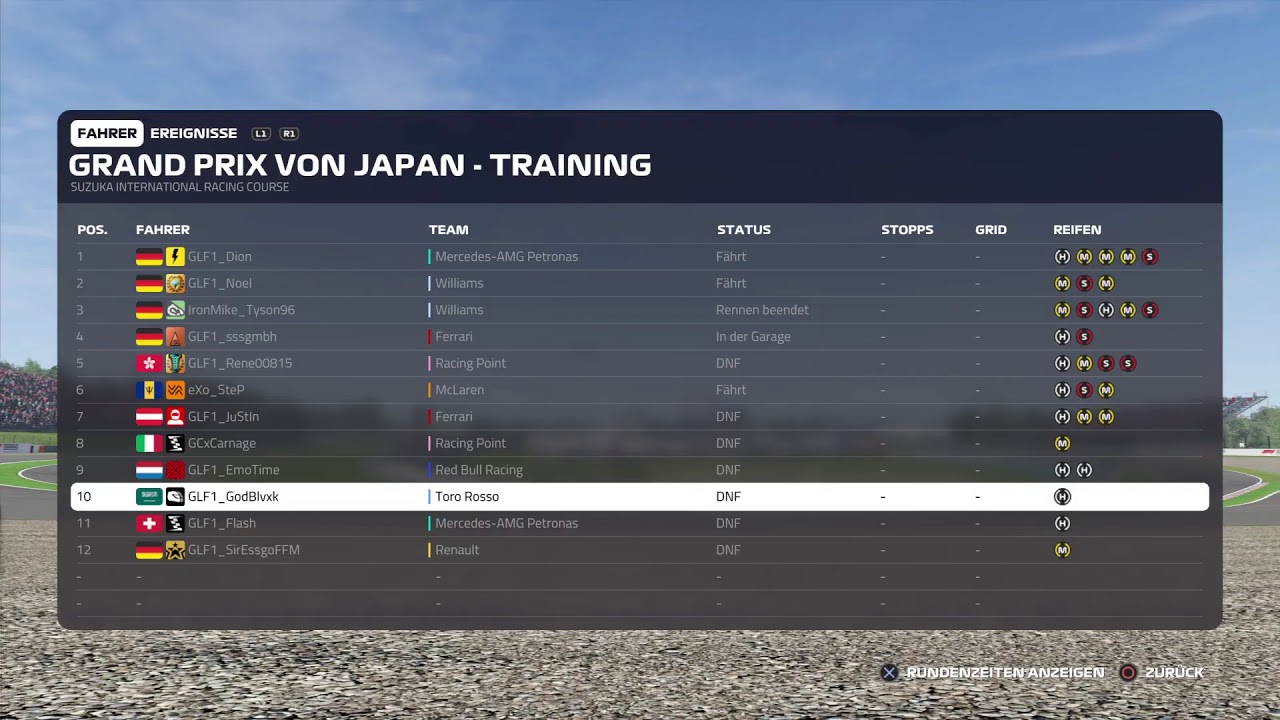 GL-F1 | Freies Training Japan - YouTube