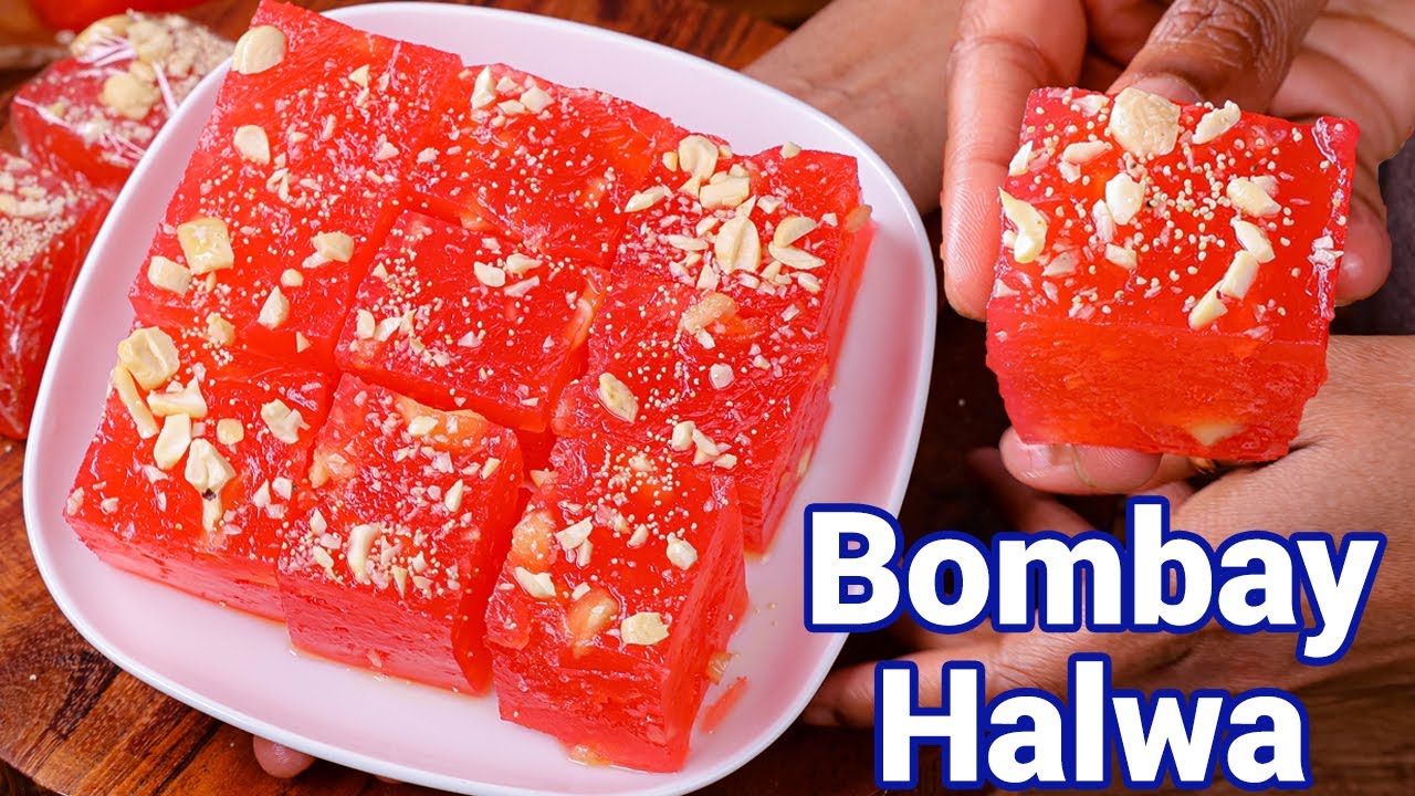 Bombay Karachi Halwa Recipe - Just 10 Mins & New Way | Corn Flour Halwa ...
