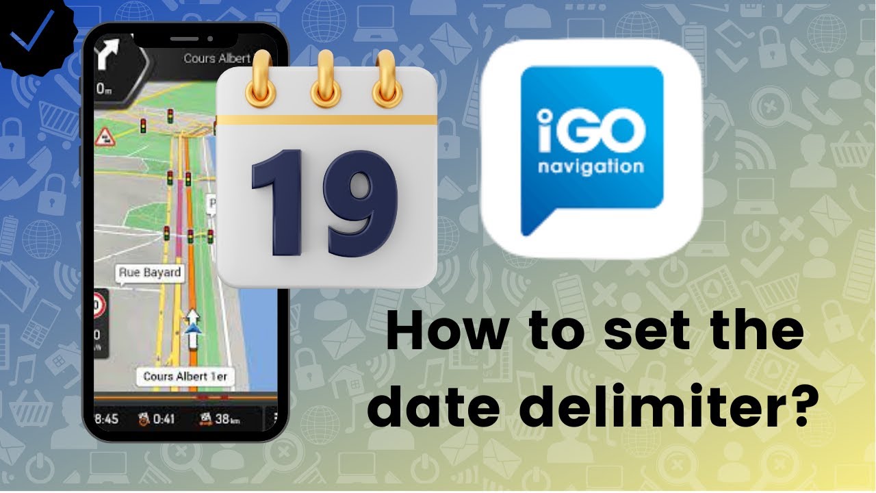 How to set the date delimiter in IGO Navigation? - YouTube