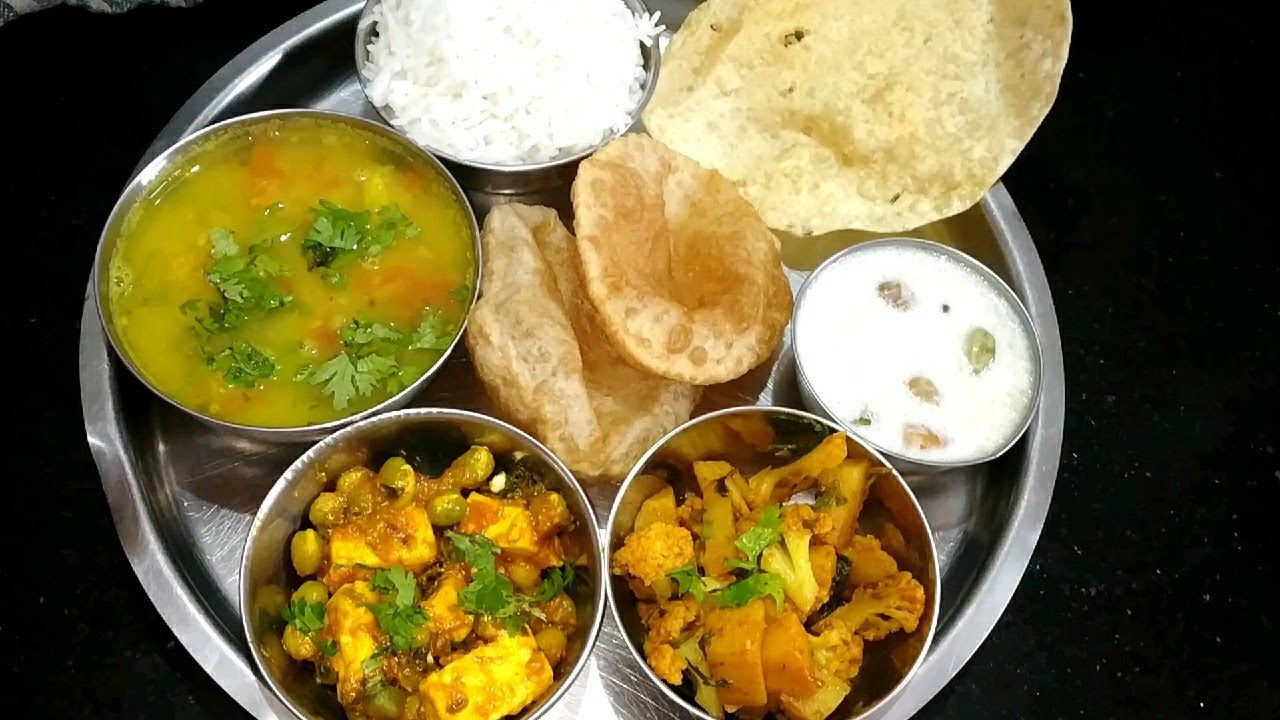 Veg Thali Without Onion and Garlic / Simple and Tasty Veg Thali Recipes ...
