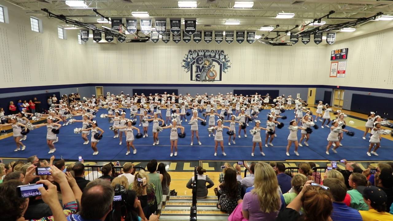 Cheer Spring Show 15-16: CMS Fight Song Cheer - YouTube