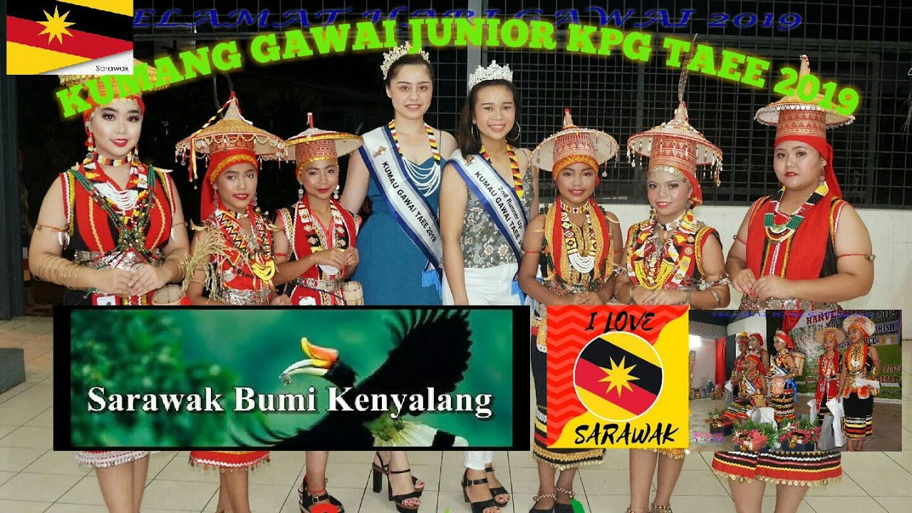 Kumang Gawai Junior Kpg Taee 2019 - YouTube