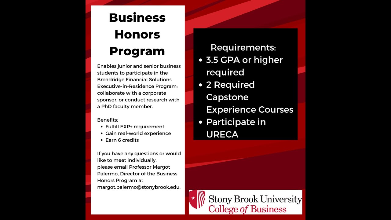 Business Honors Program Information Session 2/10/21 - YouTube