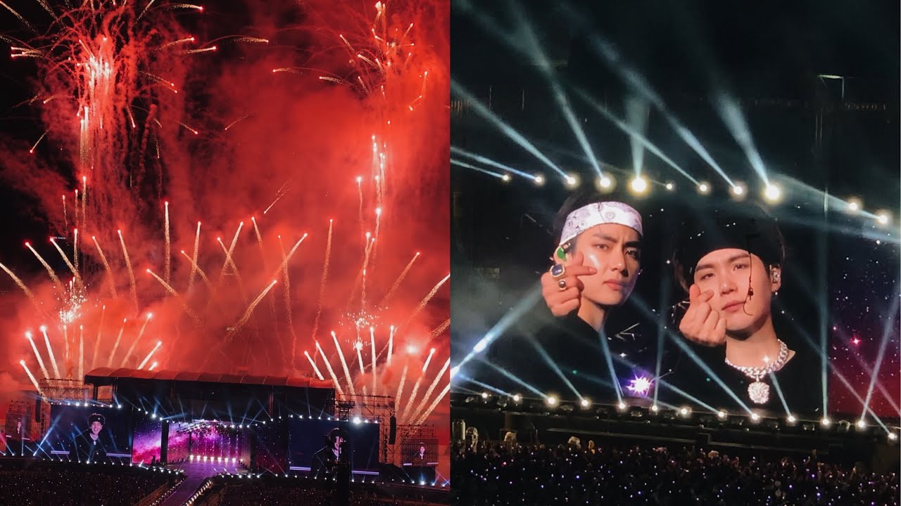 Fireworks at SEOUL SPEAK YOURSELF FINAL BTS CONCERT 191027 - YouTube